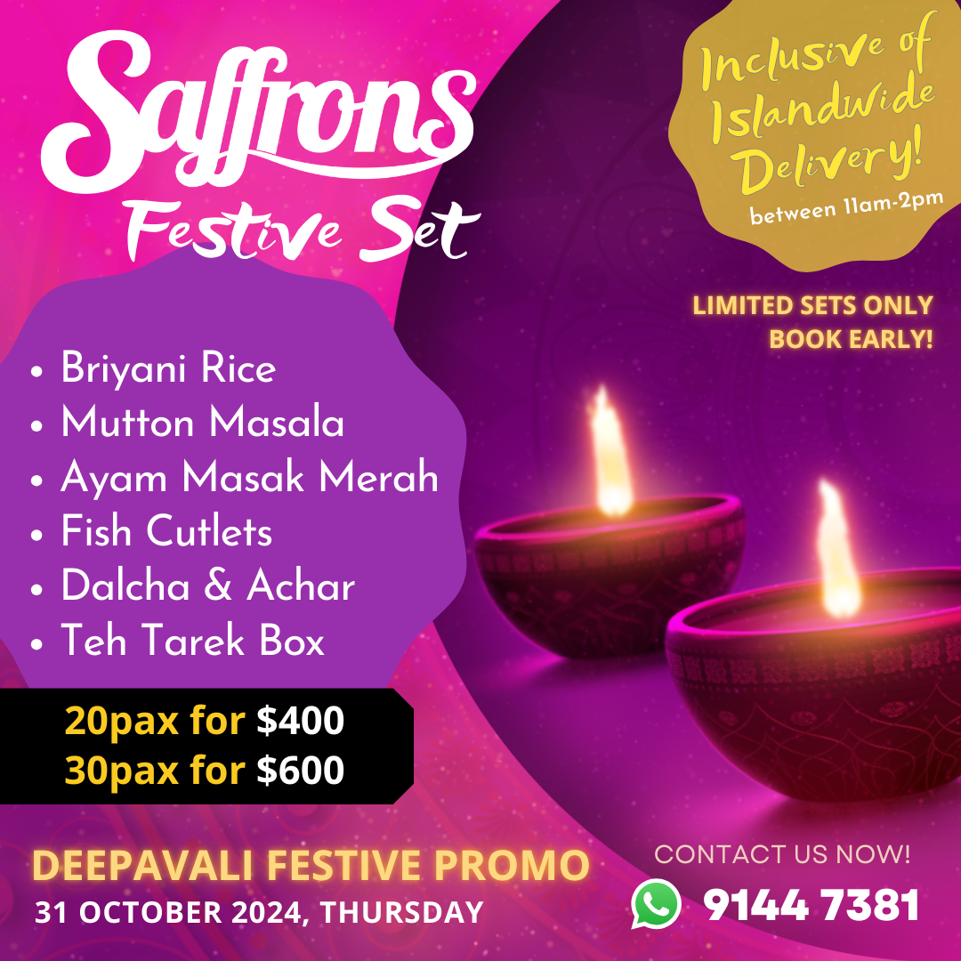 DEEPAVALI SET 2024 – Saffrons Signature Meals